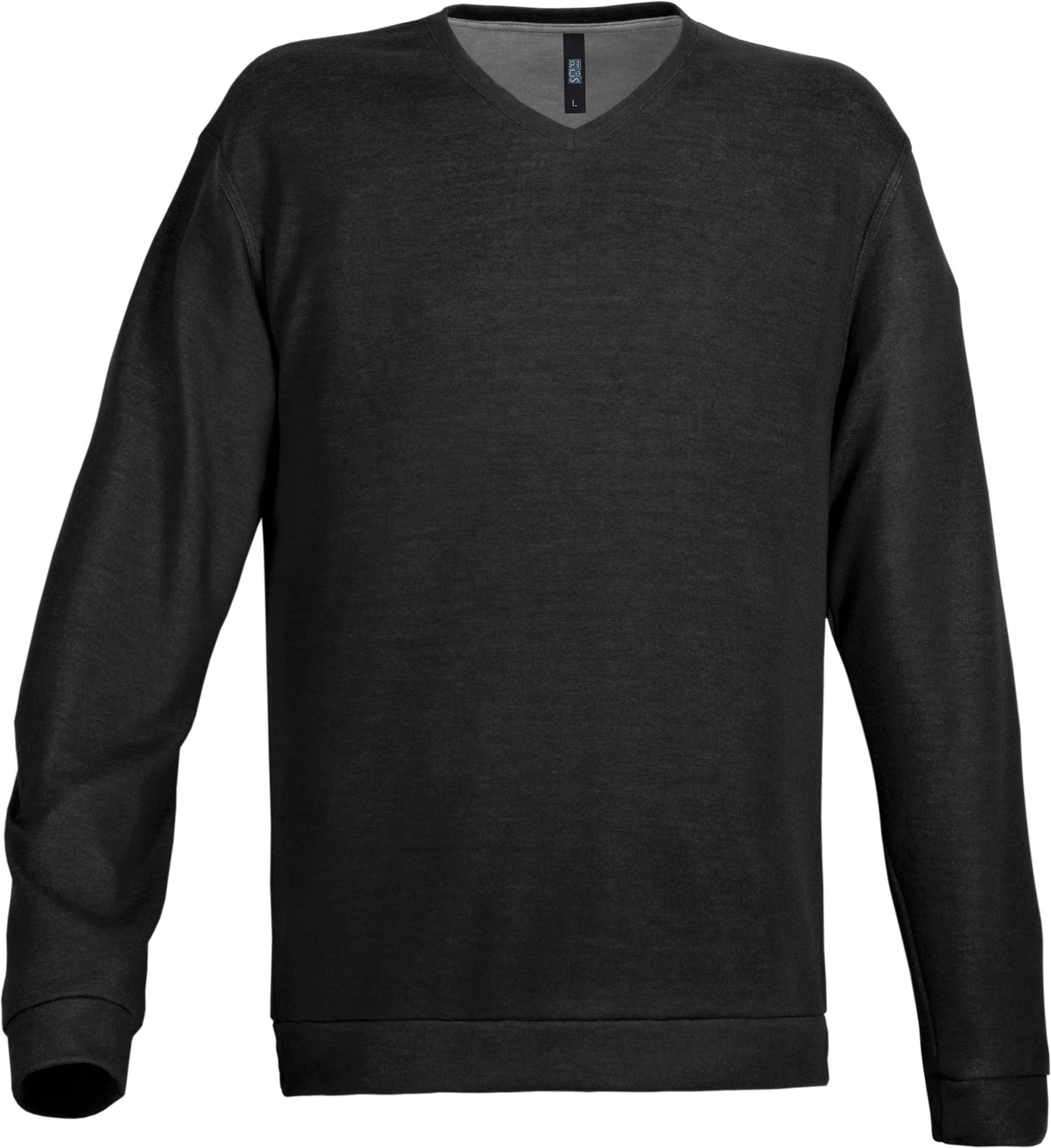 PULL HOMME COL V - Black / Iron imprimé et personnalisé pour votre ...